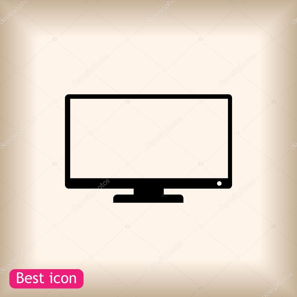 TV screen icon Stock Vector by ©SimVA 109132440