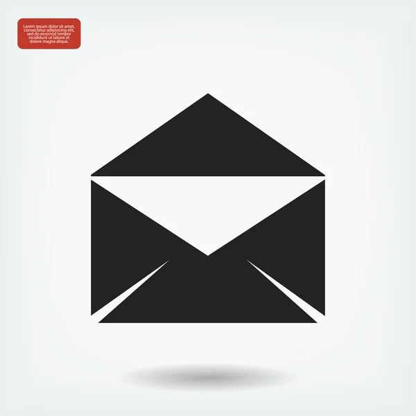 Black envelope icon Stock Vector Image by ©SimVA #161561576