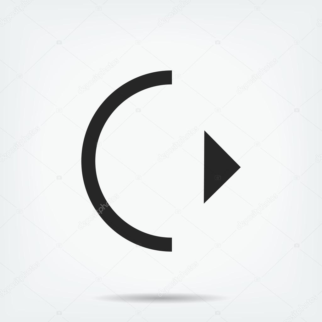 Play vector icon Stock Vector Image by ©SimVA #110875326