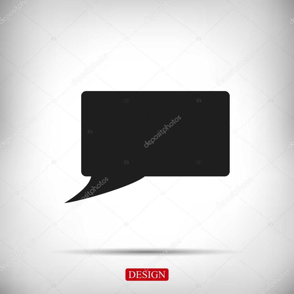 Speech bubble icon Stock Vector Image by ©SimVA #110891996