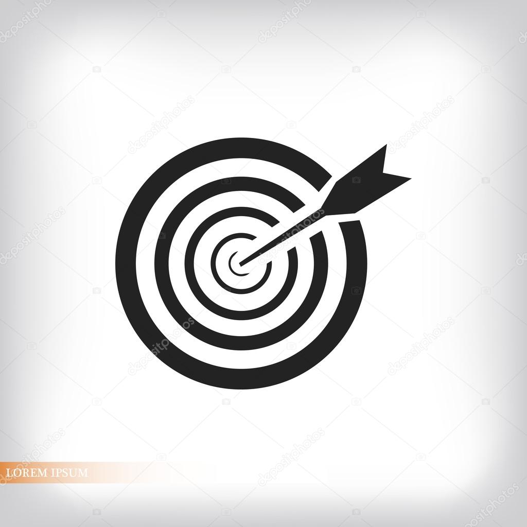 Aim flat icon Stock Vector by ©SimVA 112856574