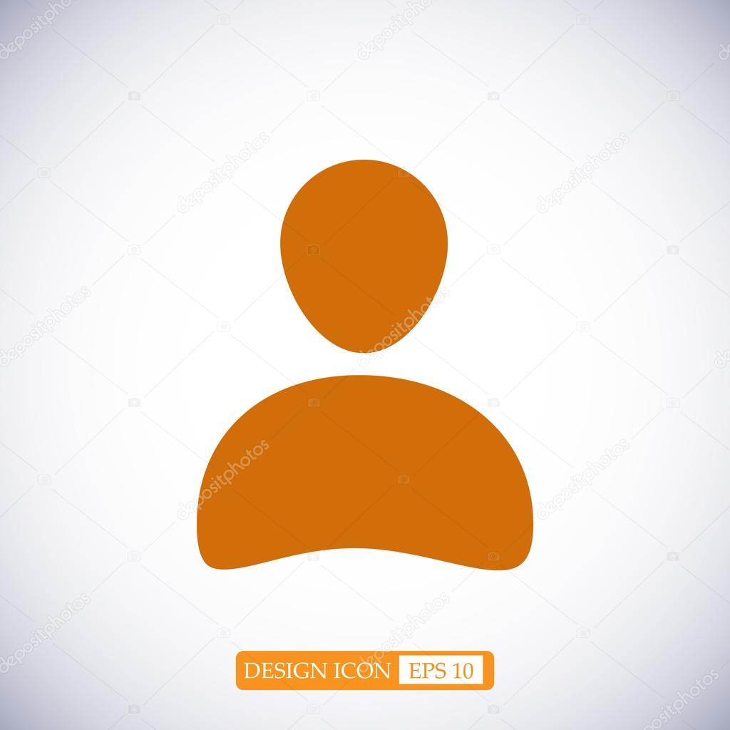 Man flat icon Stock Vector Image by ©SimVA #112856594