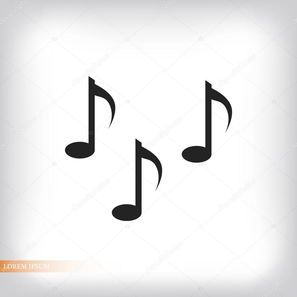 Music notes flat icons Stock Vector Image by ©SimVA #112858502