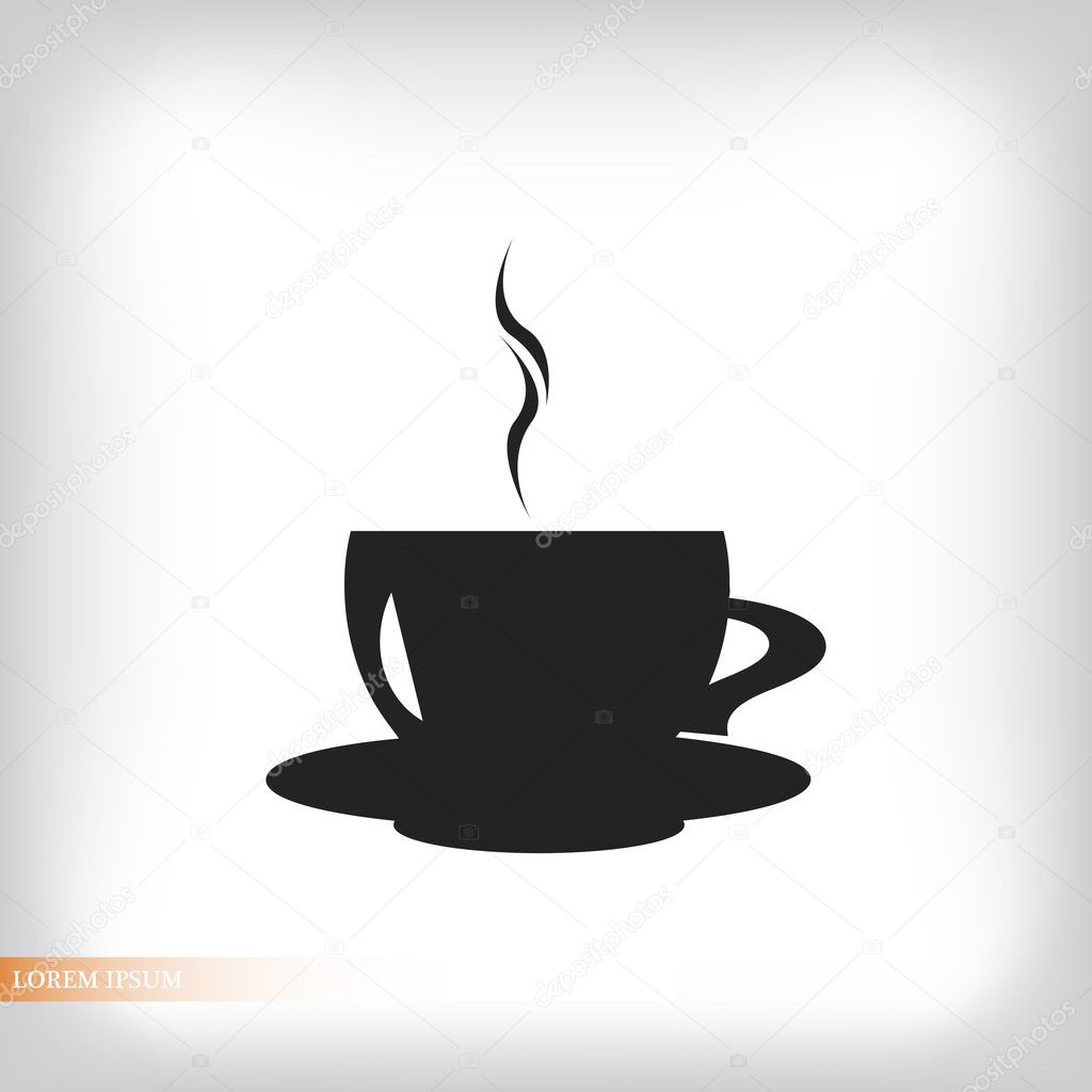Coffee cup flat icon Stock Vector Image by ©SimVA #112858852