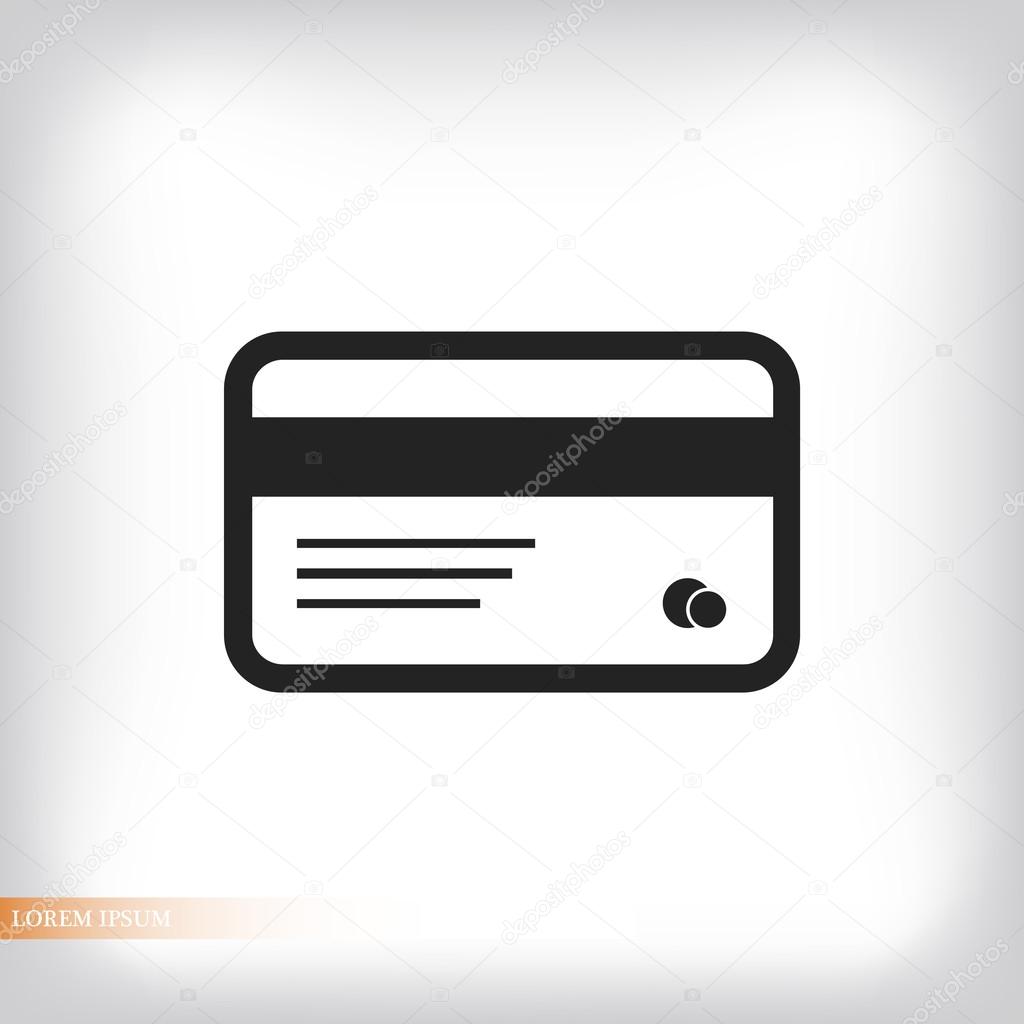 Card flat icon Stock Vector Image by ©SimVA #112859614