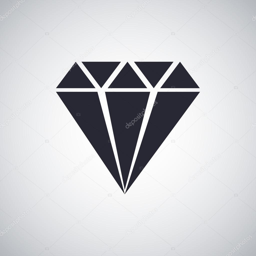 Diamond flat icon Stock Vector by ©SimVA 112860190