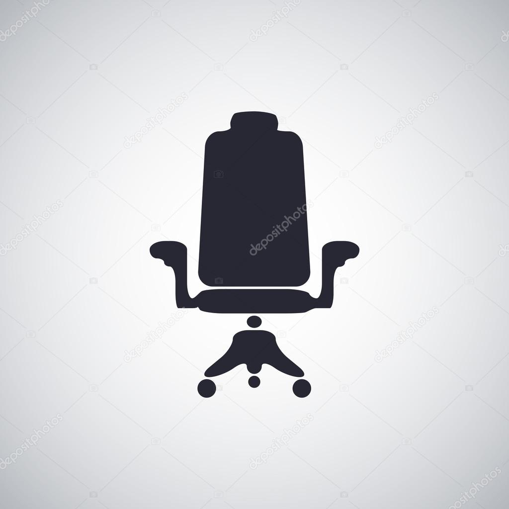 Chair flat icon Stock Vector Image by ©SimVA #112860322