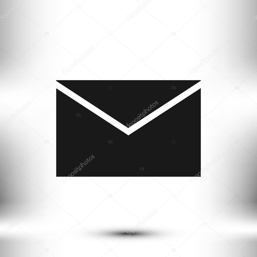 Black envelope icon Stock Vector Image by ©SimVA #113933396