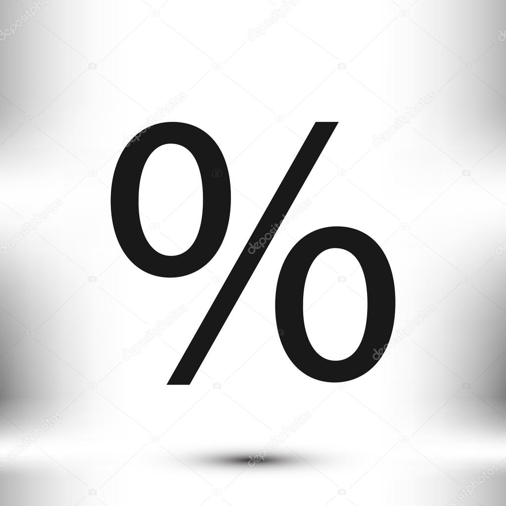 Percent vector icon Stock Vector by ©SimVA 113939716