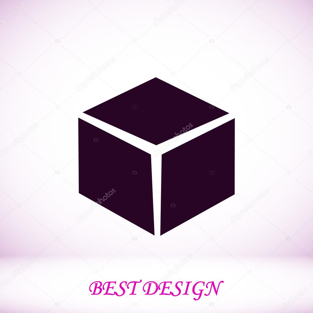Geometric cube icon Stock Vector by ©SimVA 114784668