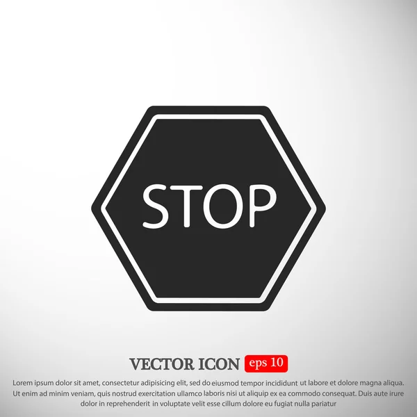 Stop Sign Black Background