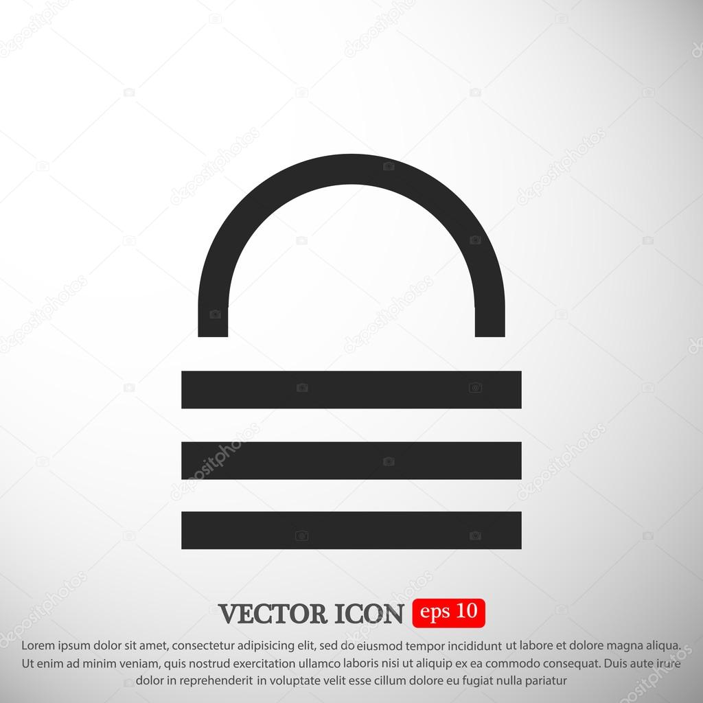Security lock icon Stock Vector by ©SimVA 115565060