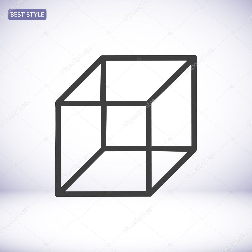 Geometric cube icon Stock Vector by ©SimVA 116962158