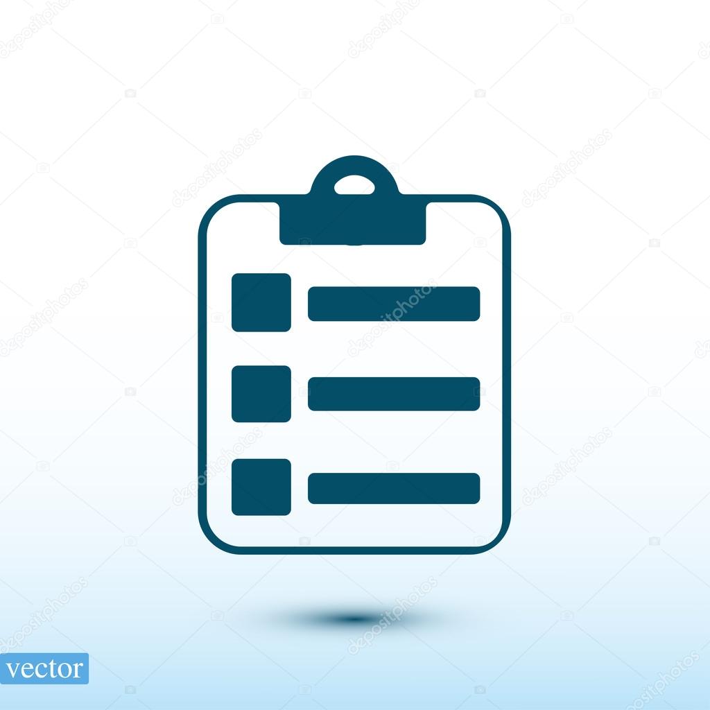 Report clipboard icon Stock Vector Image by ©SimVA #117380886