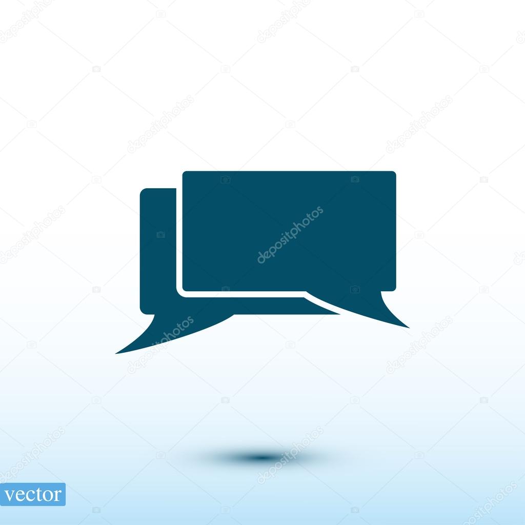 Messages flat icon Stock Vector Image by ©SimVA #117381736