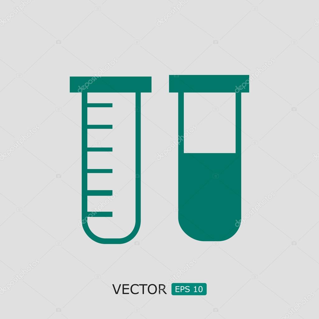 Laboratory tubes icon Stock Vector Image by ©SimVA #117390362