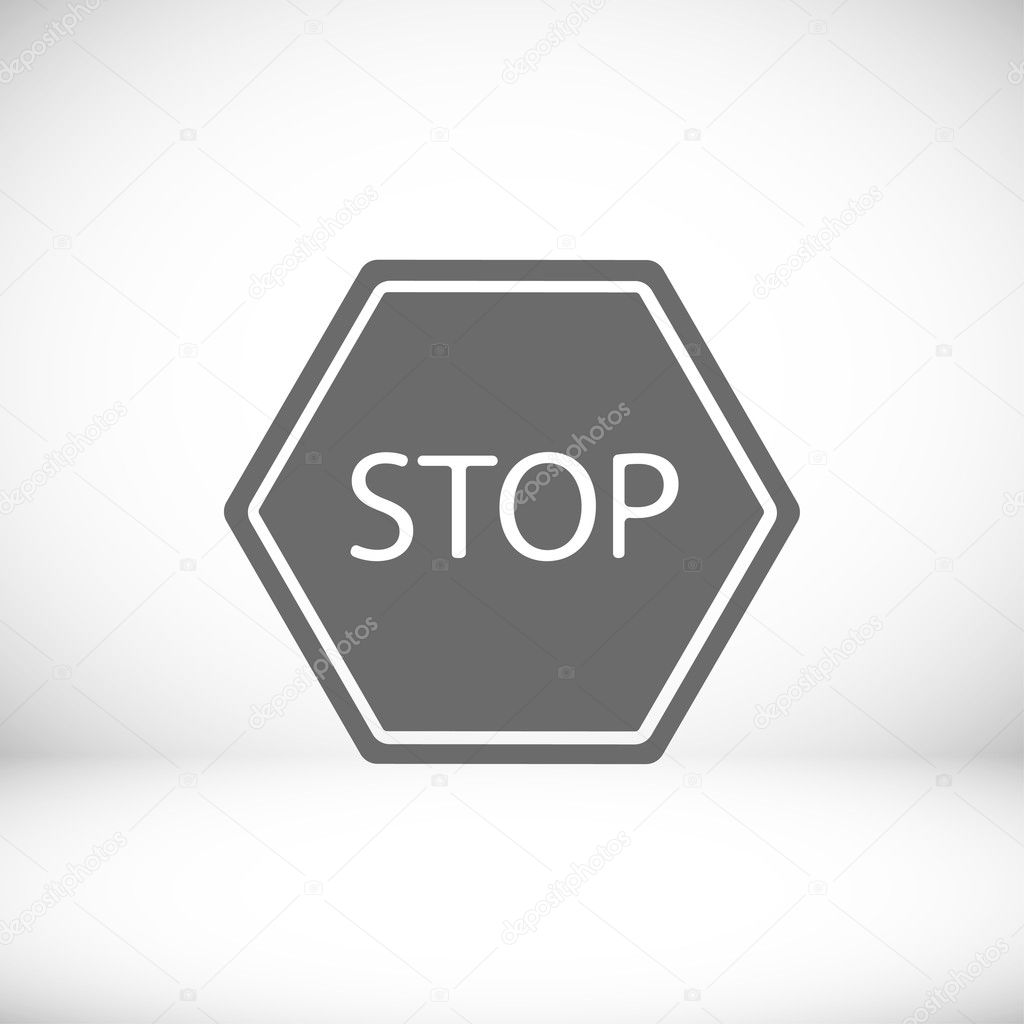 Stop icono de signo Vector de stock #117427338 de ©SimVA