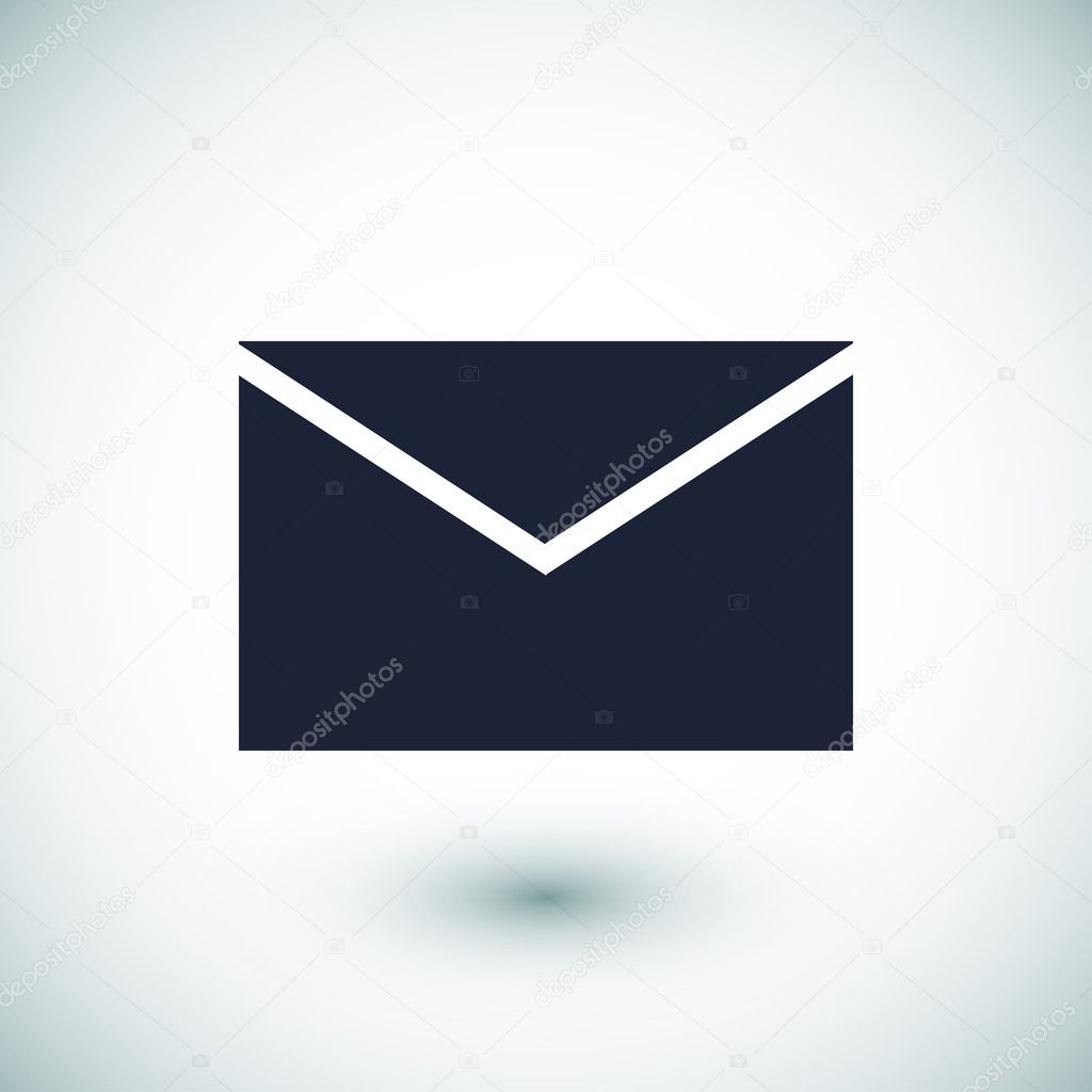 Envelope flat icon Stock Vector by ©SimVA 118503356