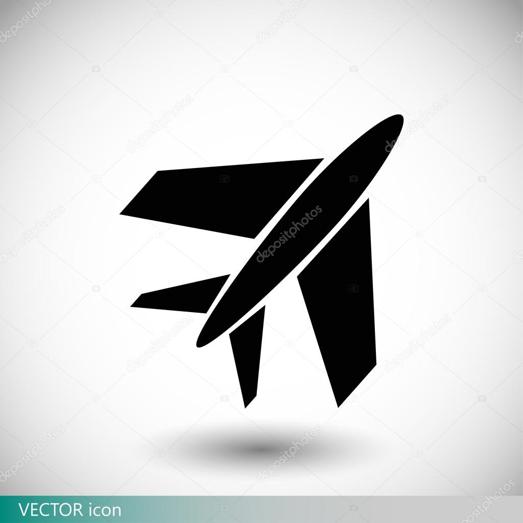 Flying plane icon Stock Vector by ©SimVA 119464134
