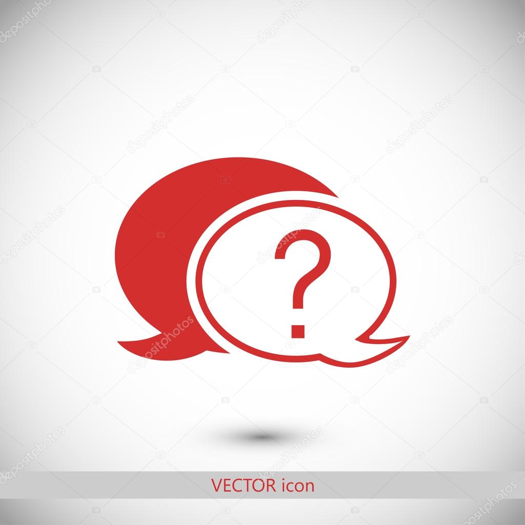 Chat, question icons illustration Stock Vector Image by ©SimVA #120261028