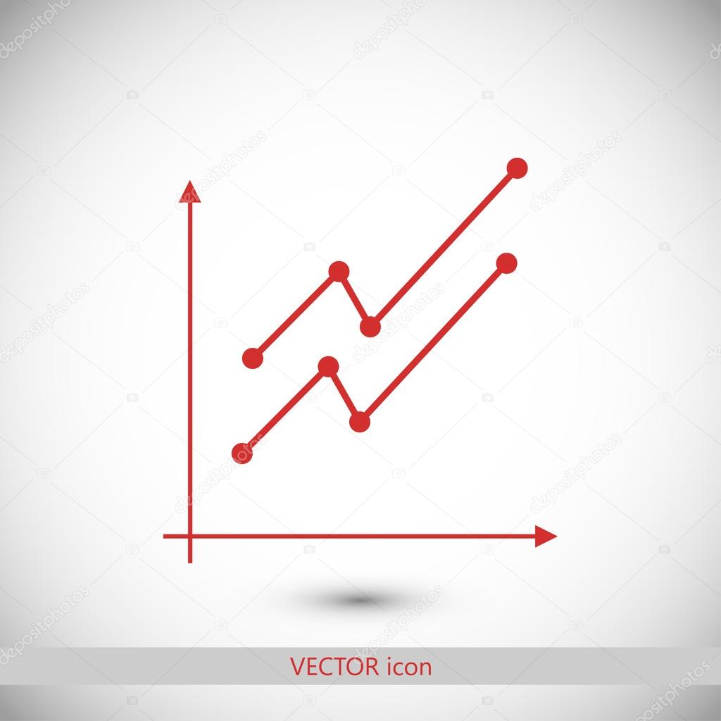 Graph Chart icon illustration Stock Vector by ©SimVA 120261218