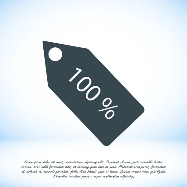 100% tag icon Stock Vector Image by ©SimVA #116961106
