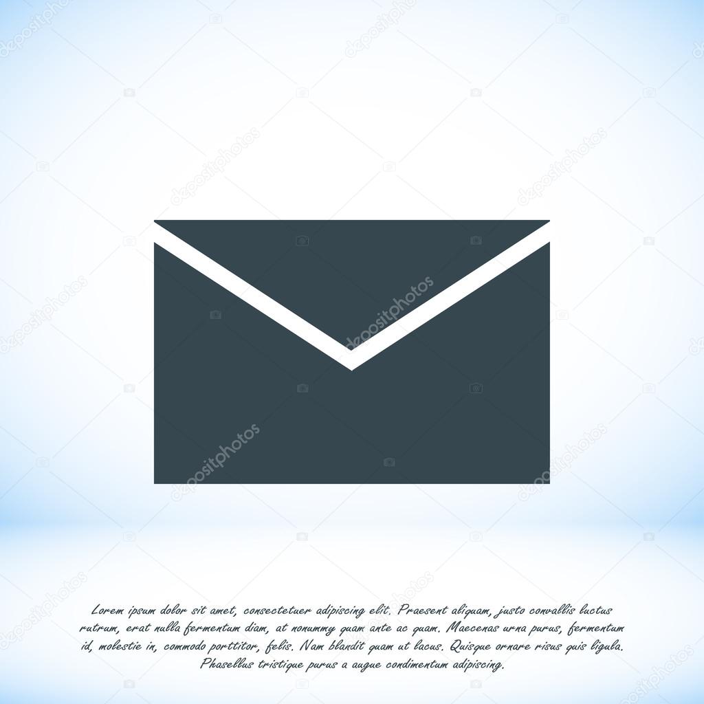 Black envelope icon Stock Vector Image by ©SimVA #122483692