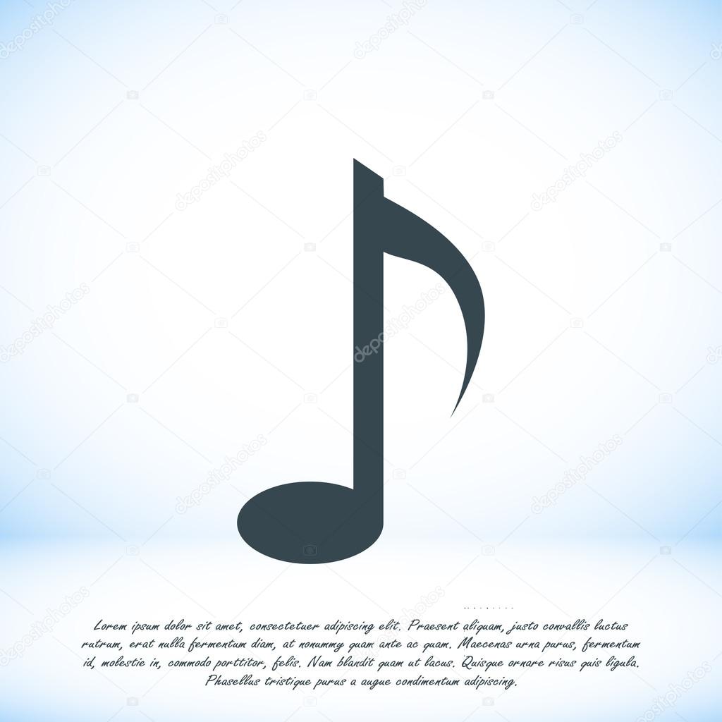 Icono de nota musical Vector de stock por ©SimVA 122485032
