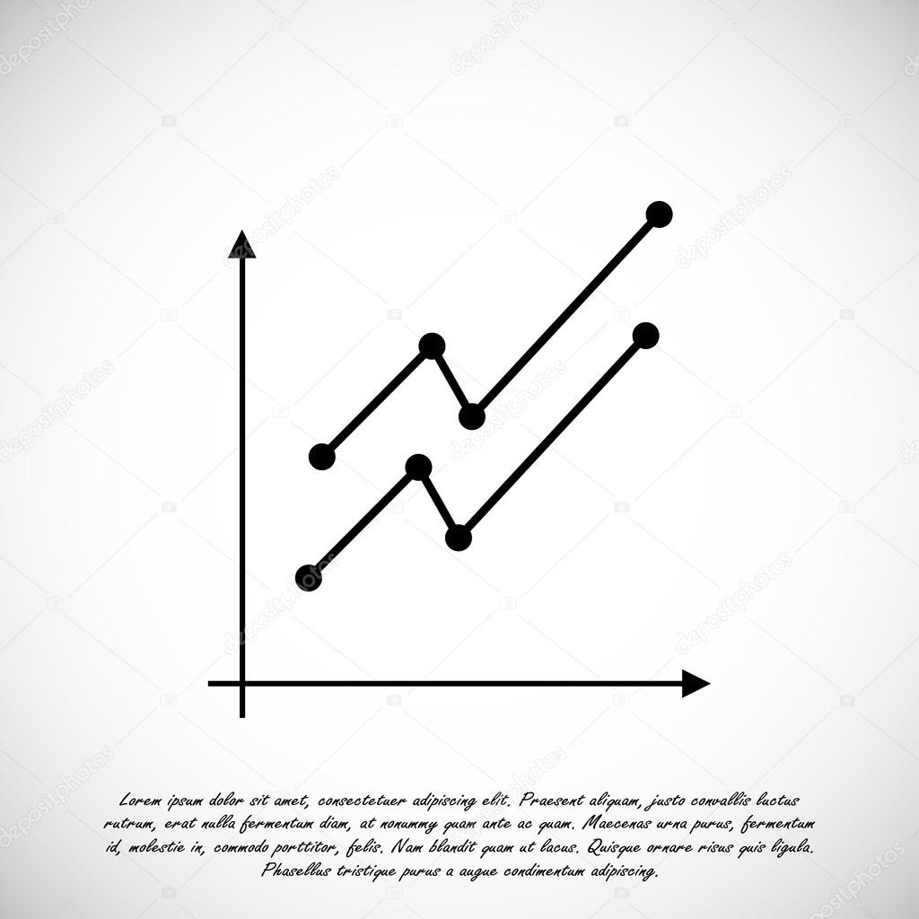 Graph Chart icon Stock Vector by ©SimVA 122486004