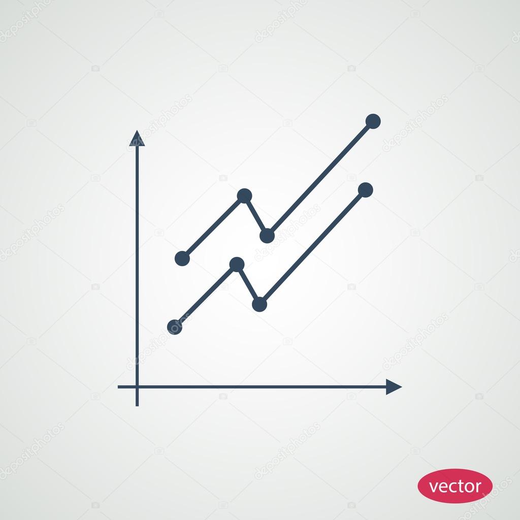 Business Graph Chart icon Stock Vector by ©SimVA 124298500