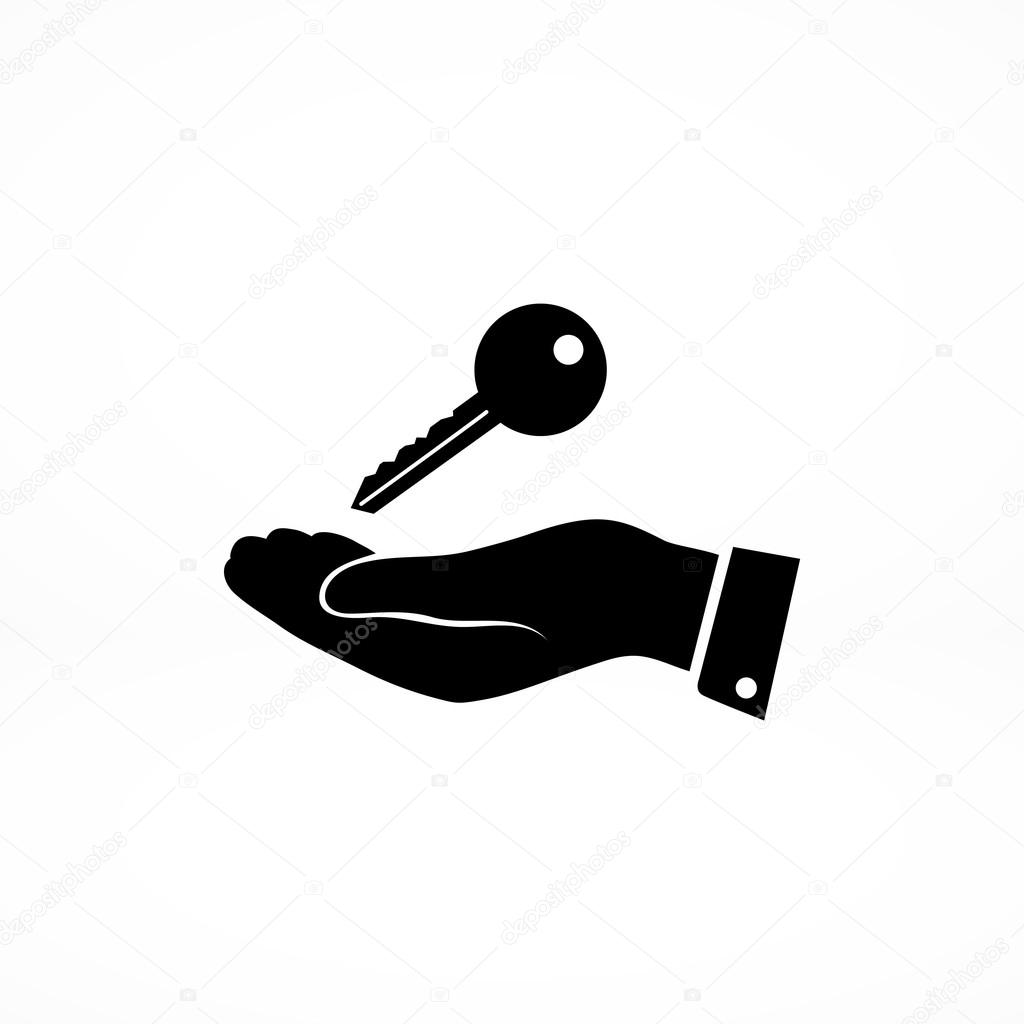 Key in hand icon Stock Vector by ©SimVA 124299028
