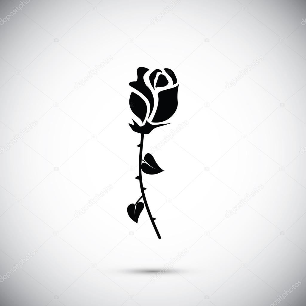Rose flower icon Stock Vector Image by ©SimVA #96386990
