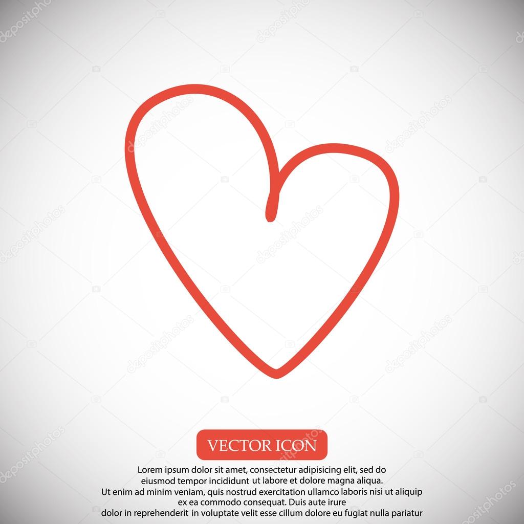 Heart shape icon Stock Vector Image by ©SimVA #97055012