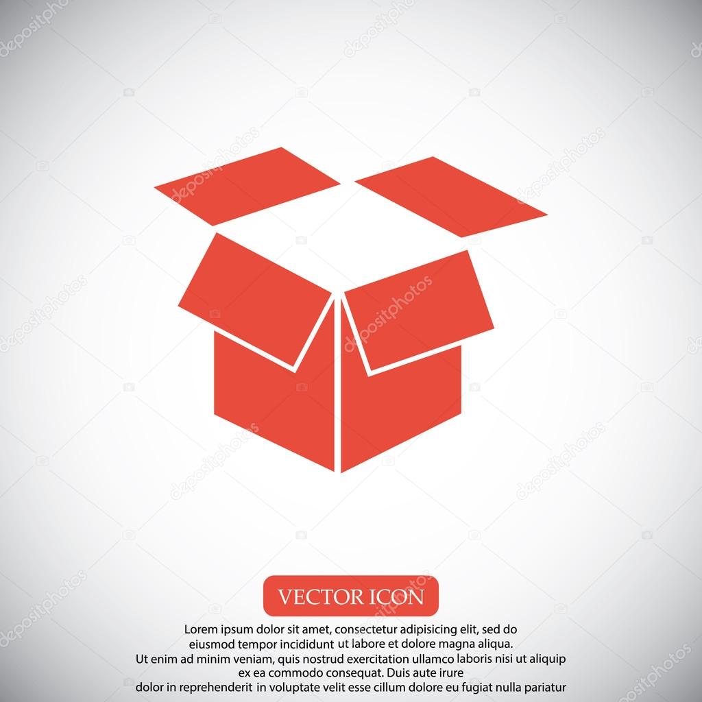 Opened box icon Stock Vector by ©SimVA 97055468