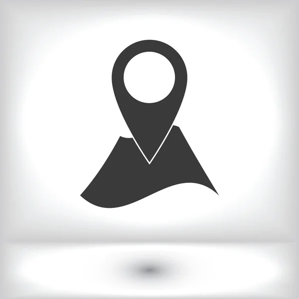 Pin on the map icon Stock Vector by ©SimVA 144832317