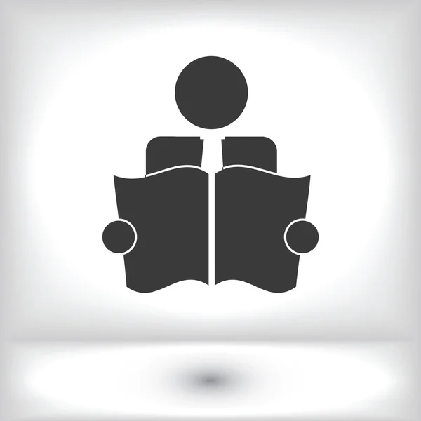 Book Reader Sign Icon Stock Vector Image by ©SimVA #114783042