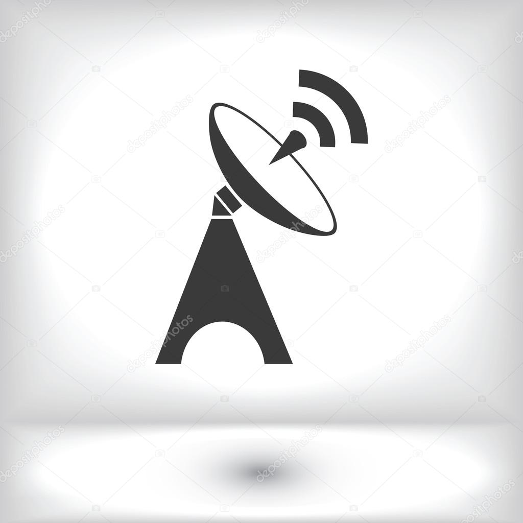 Satellite antenna icon Stock Vector Image by ©SimVA #97793830