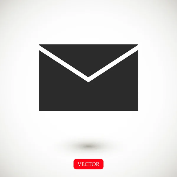 Black envelope flat icon Stock Vector by ©SimVA 117376126