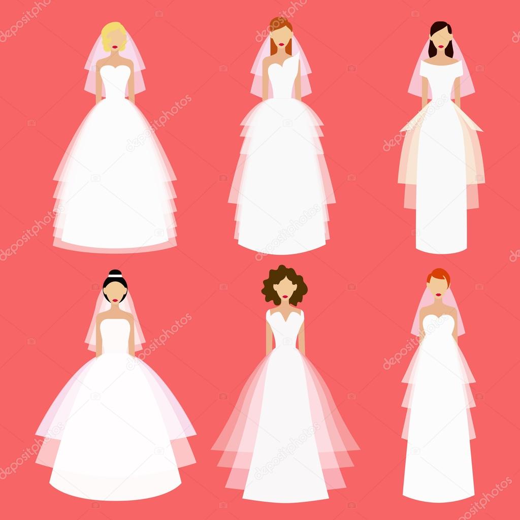 Brides vector set Stock Vector Image by ©Olizabet #100233748
