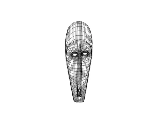 3d mask wireframe Stock Illustration by ©fares139.hotmail.com #110964656