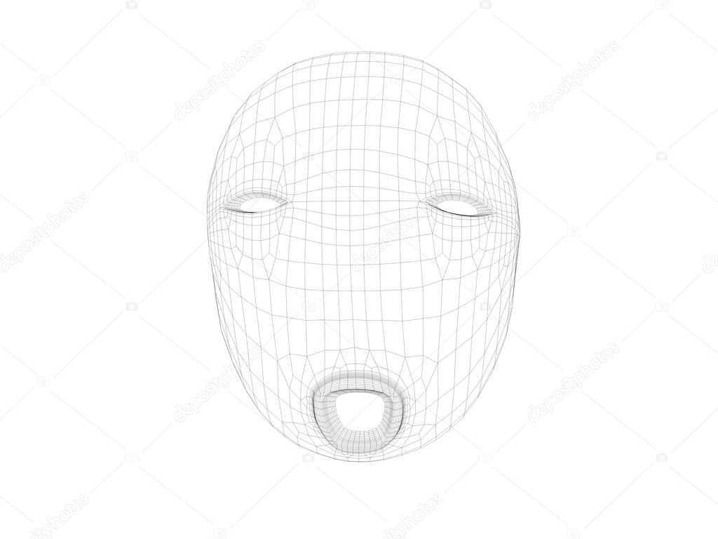 3d mask wireframe — Stock Photo © fares139.hotmail.com #110964600