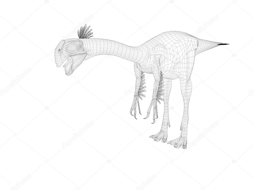 3d wireframe dinosaur Stock Photo by ©fares139.hotmail.com 110981280