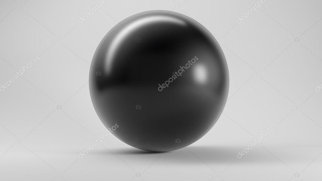 Big black metal sphere Stock Photo by ©fares139.hotmail.com 95909224