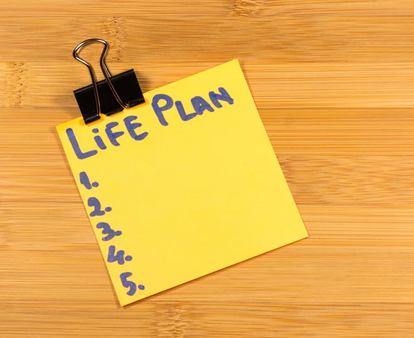 Life plan sticky note Stock Photo by ©DaLiu 95802732