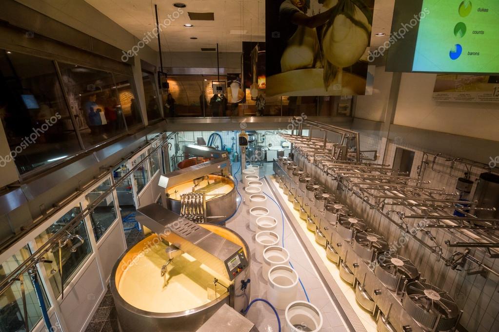 Interior view of a cheese diary in Switzerland – Stock Editorial Photo ...