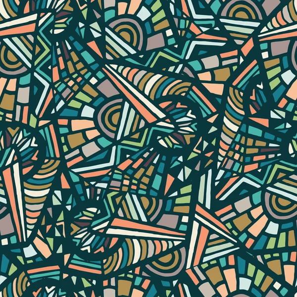 Seamless abstract doodle pattern. Multicolor graphical background ...