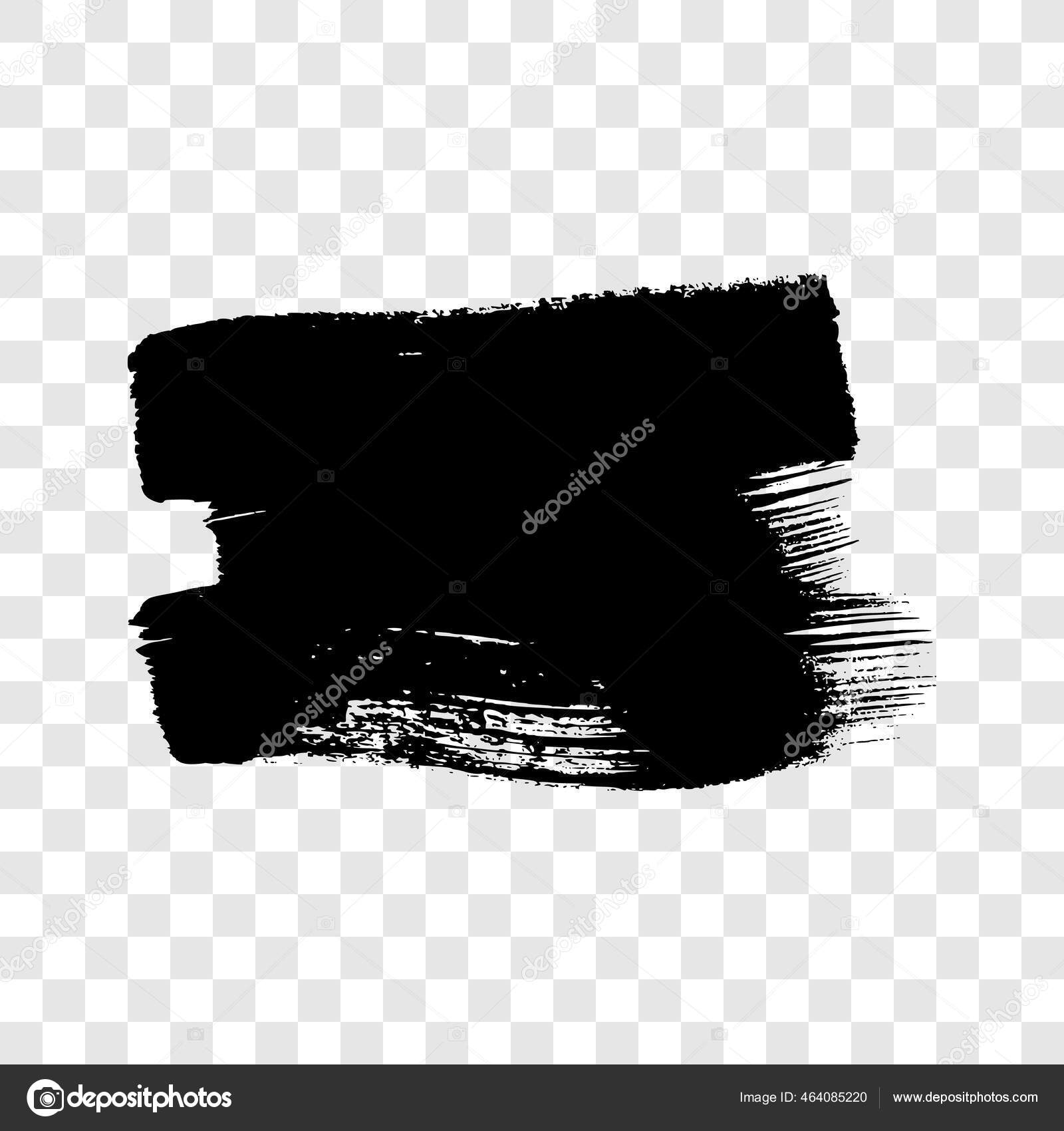 Golpe Cepillo Grunge Negro Mancha Tinta Pintada Mancha Tinta Aislada ...