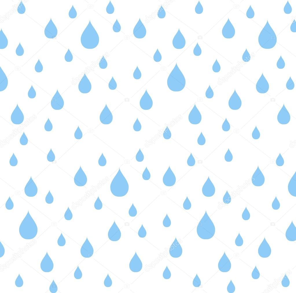 Blue Raindrop Outline