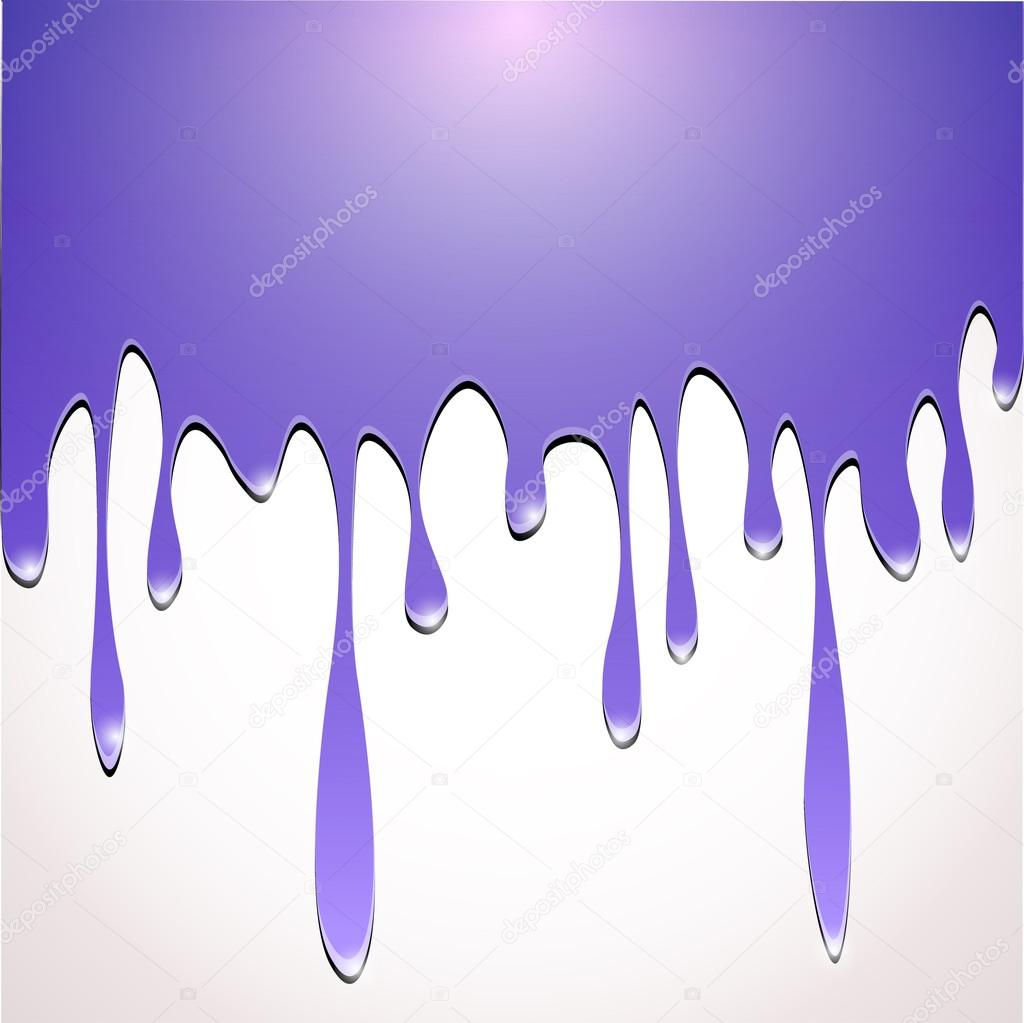 Purple paint dripping down. Vector illustration. — Stock Vector © rb ...