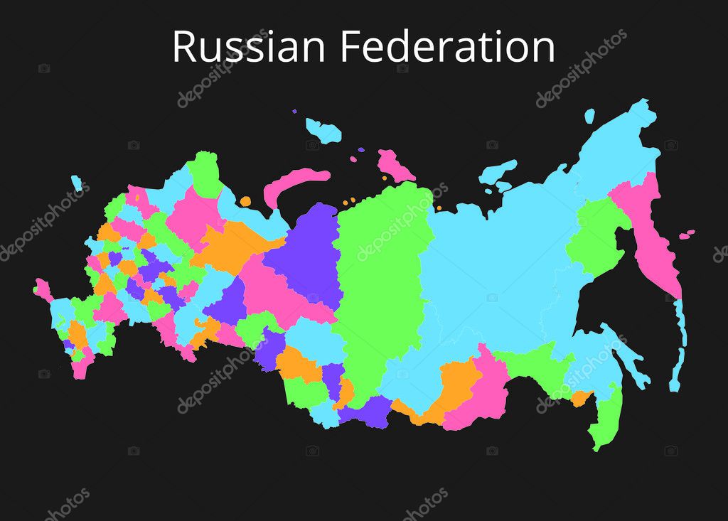 Russian Federation map. Vector illustration. ⬇ Vector Image by © rb ...